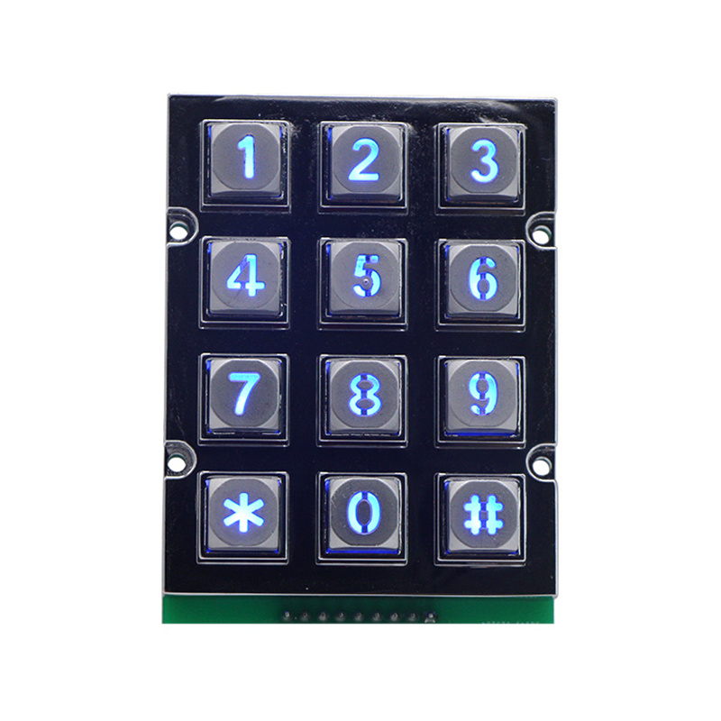 China Metal keypad manufacturing backlight keypad B665 Manufacturer and ...