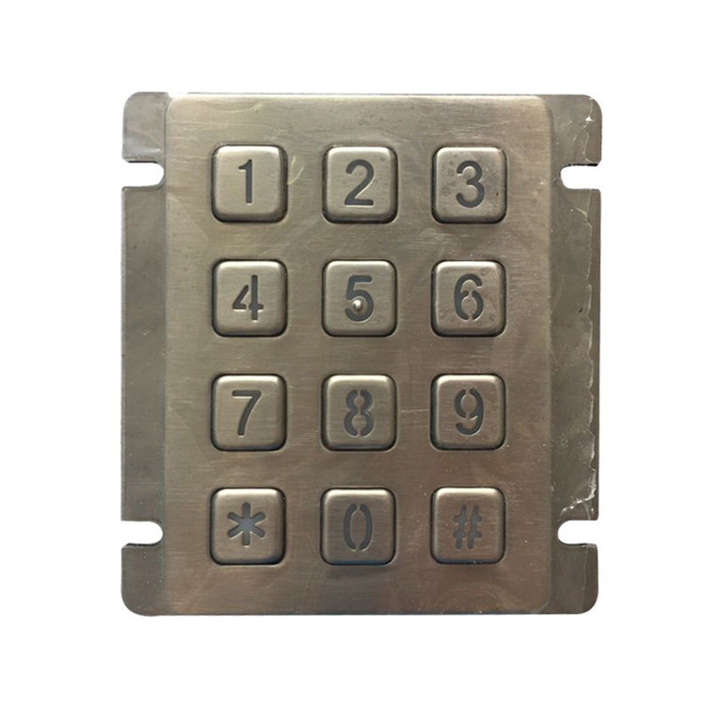 China LED illuminated metal keypad USB interface for public cabinet ...